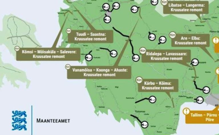Vaata, milliseid teid maanteeamet Läänemaal remondib - Lääne Elu
